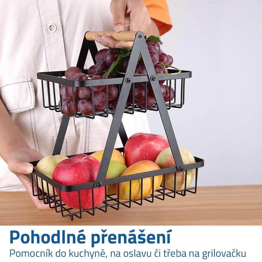 Dvoupatrový košík na ovoce | Darky.cz