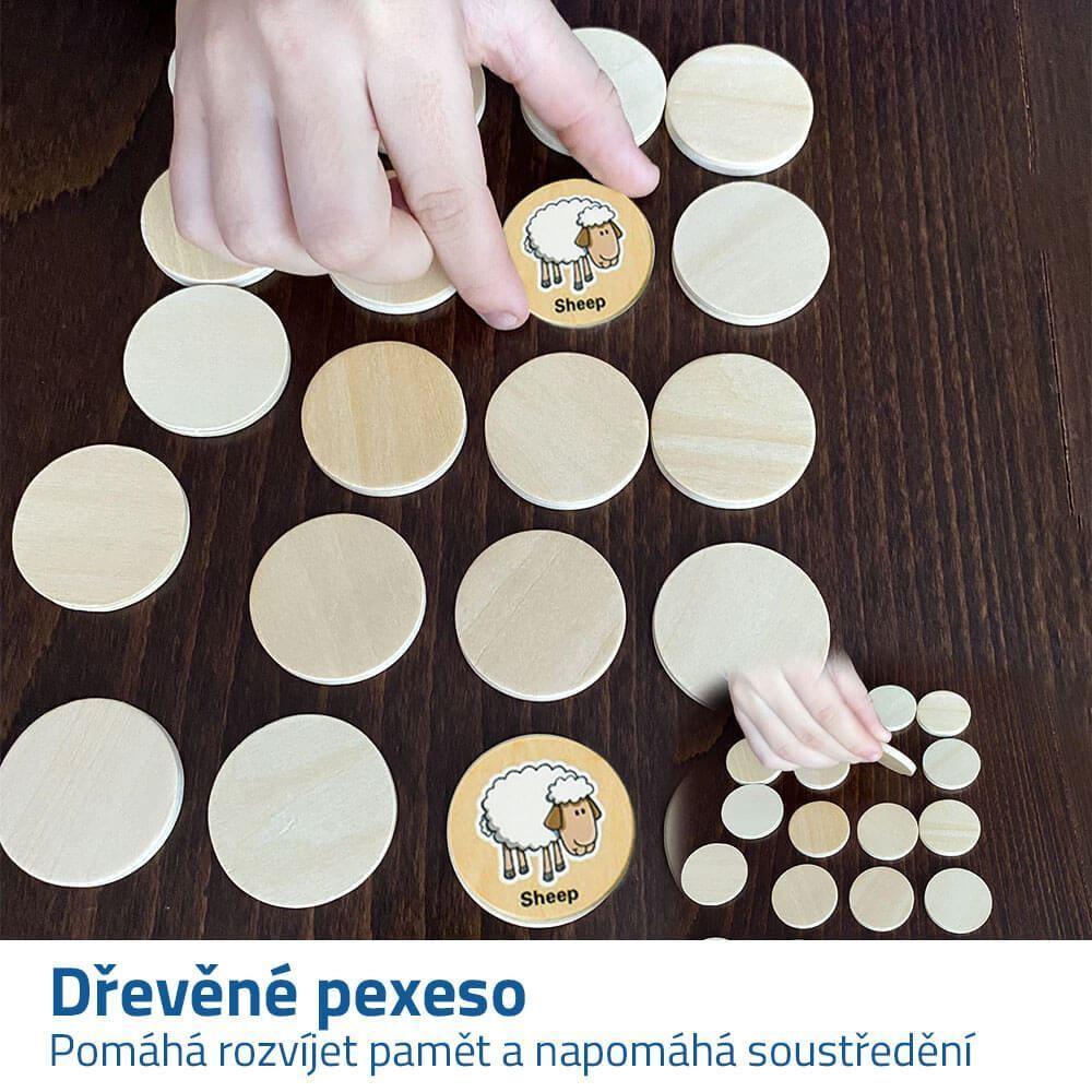 Dřevěné pexeso - zvířátka | Darky.cz